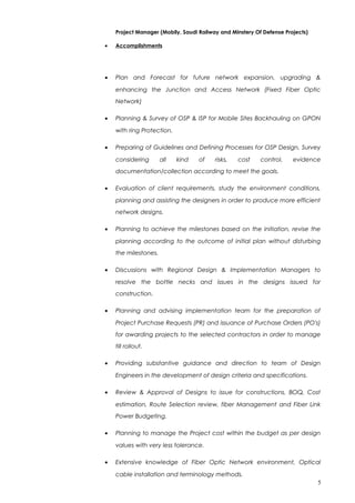 CV For OSP Planning & Design-Kumaran | PDF