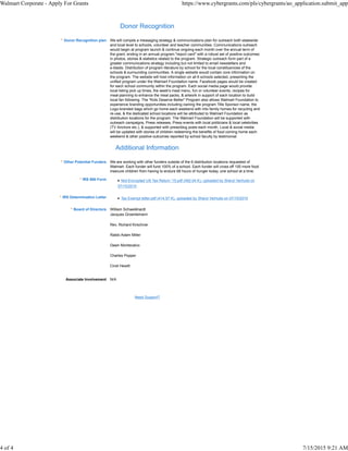 Walmart State Grant | PDF