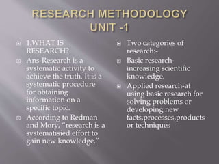 RESEARCH METHODOLOGY | PPTX