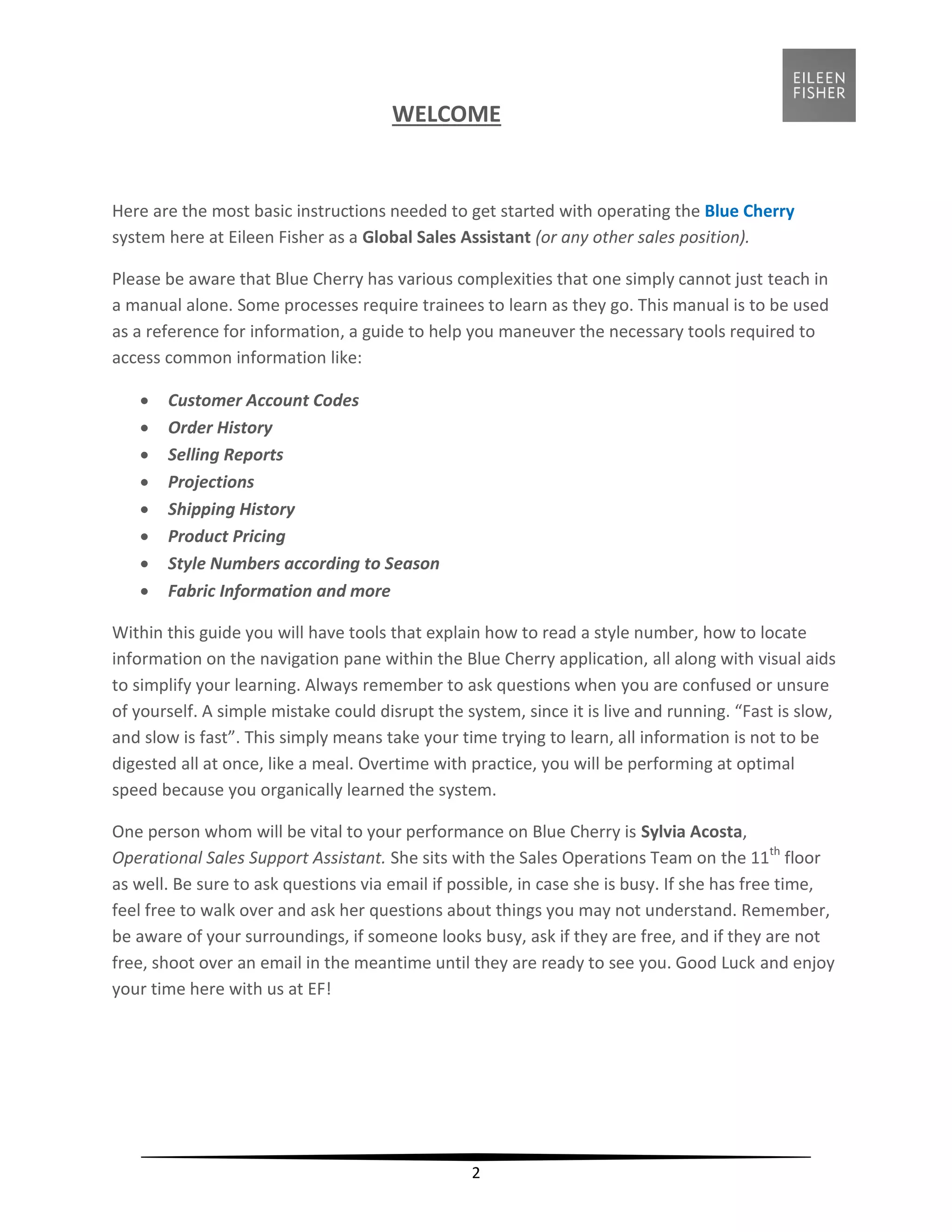 Blue Cherry BASIC TRAINING MANUAL | PDF