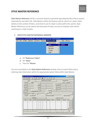Blue Cherry BASIC TRAINING MANUAL | PDF