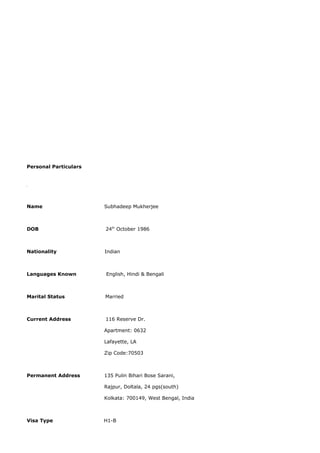 Subhadeep_Mukherjee_Java_7years | DOC | Web Development | Internet