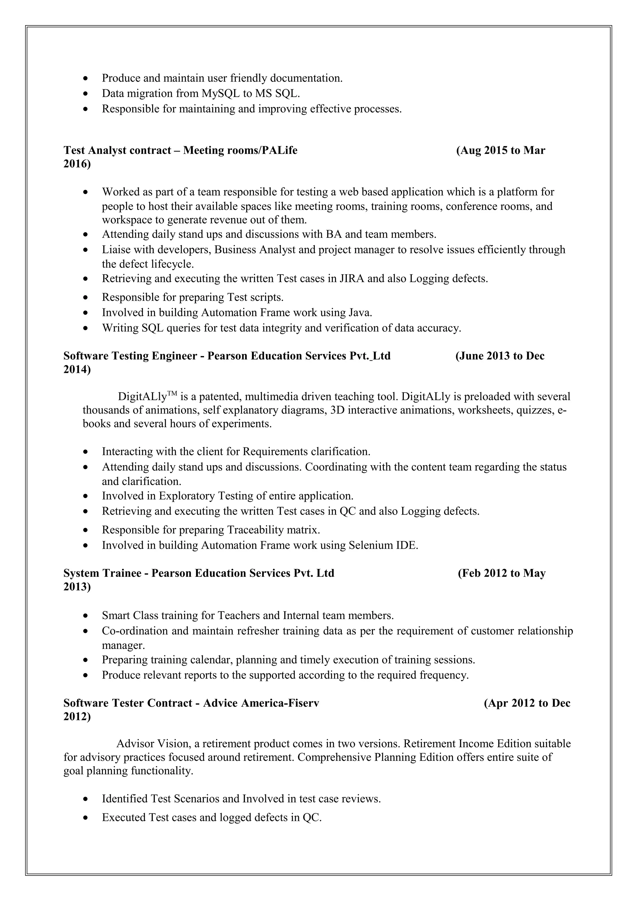 Priya resume | DOC