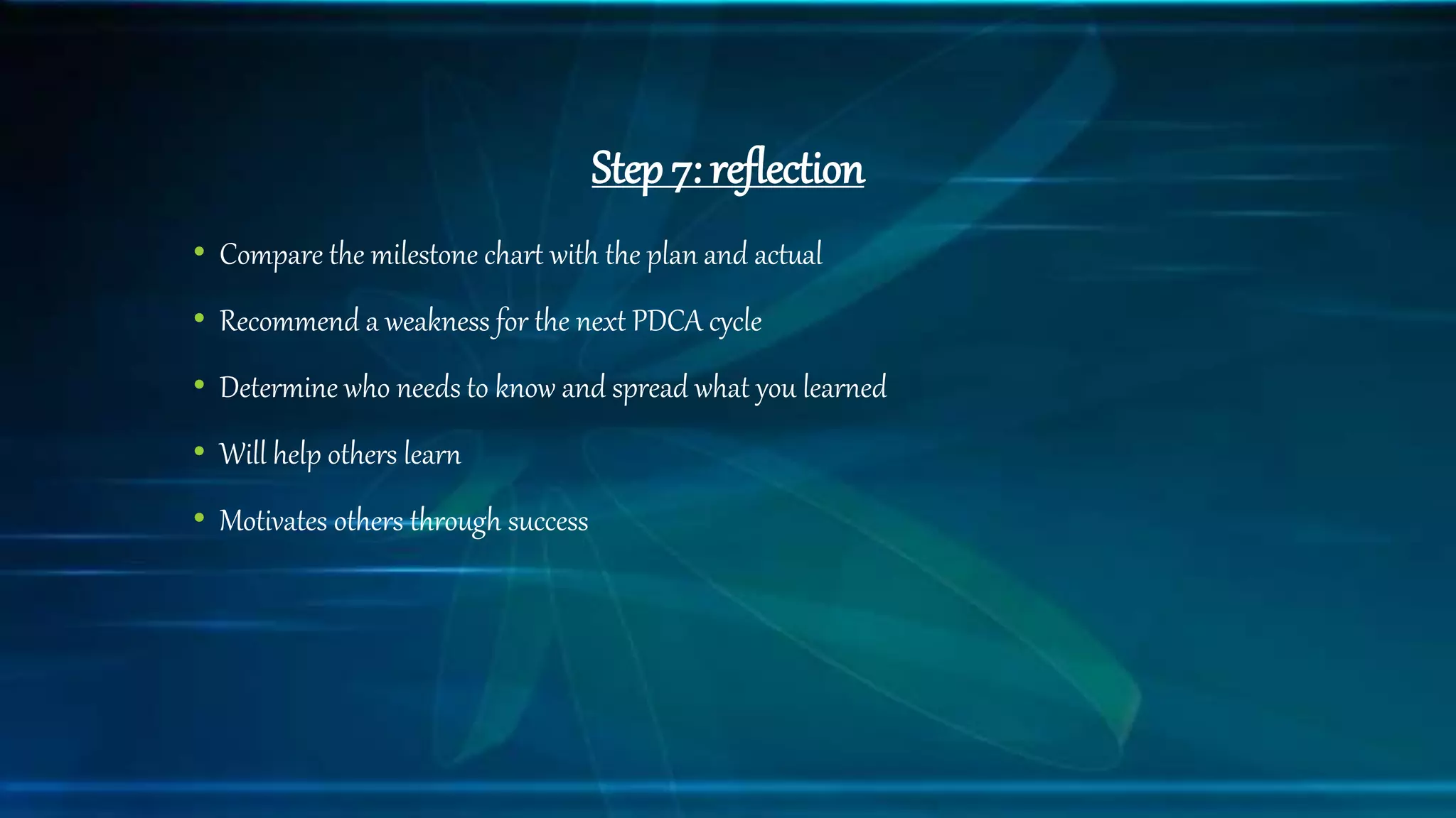 PDCA AND SEVEN STEPS | PPTX