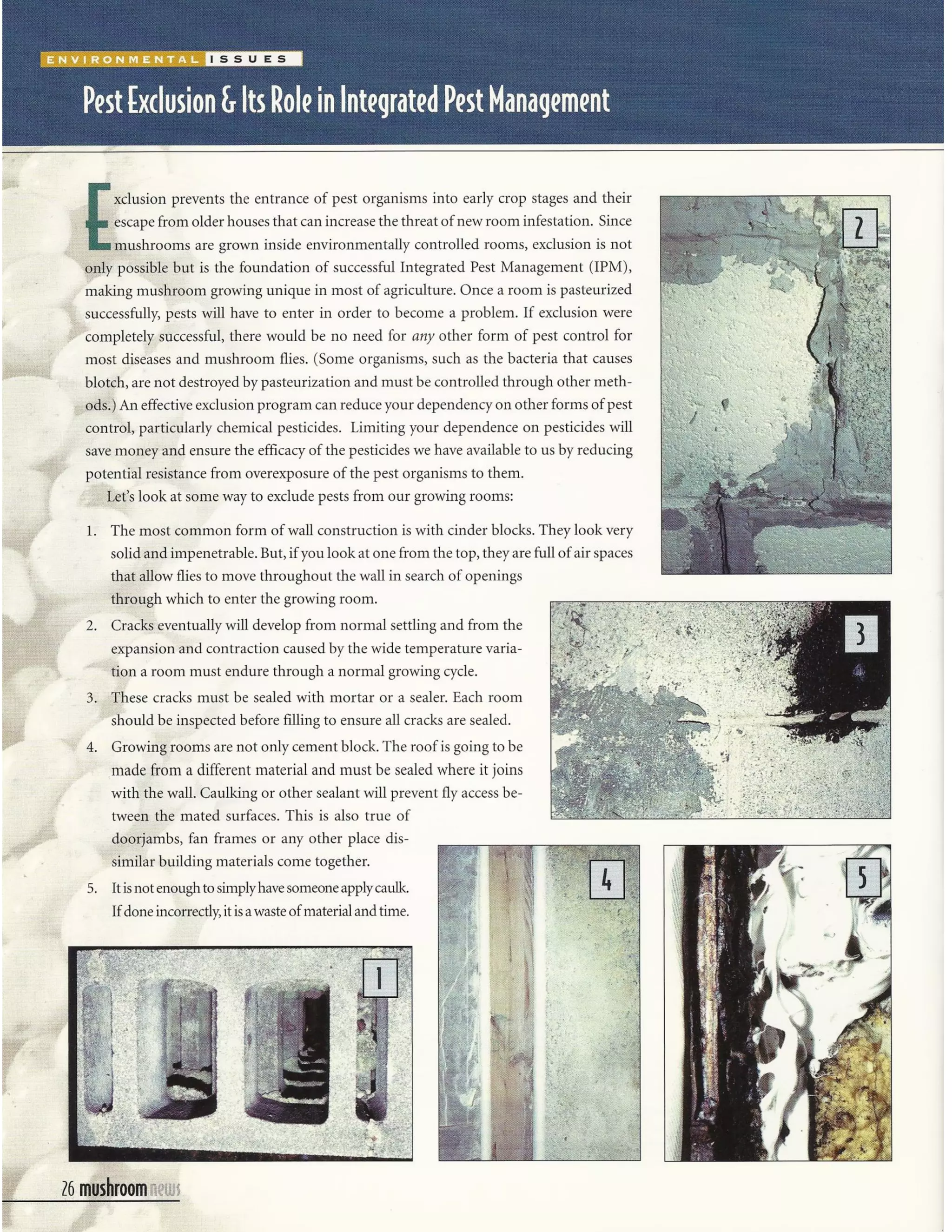 Pest Exclusion and its Role in Integrated Pest Management | PDF