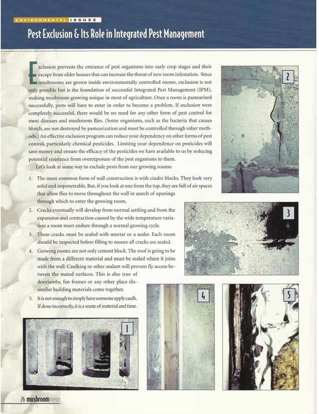 Pest Exclusion and its Role in Integrated Pest Management | PDF