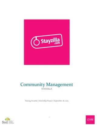 Internship Report_Stayzilla | PDF
