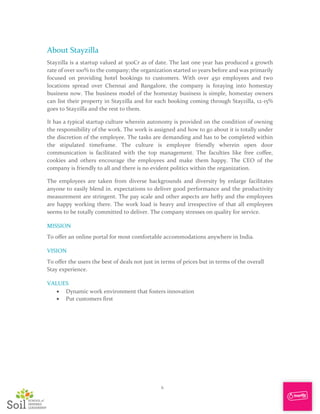 Internship Report_Stayzilla | PDF