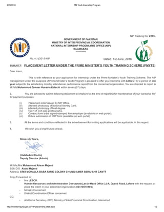 PM Youth Internship Program | PDF