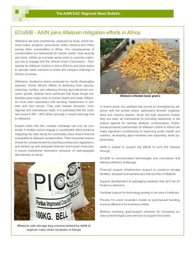 Ecosib Joins Aflatoxin Mitigation Efforts In Africa