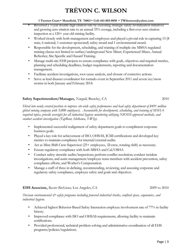 Trevon Wilson Resume | PDF