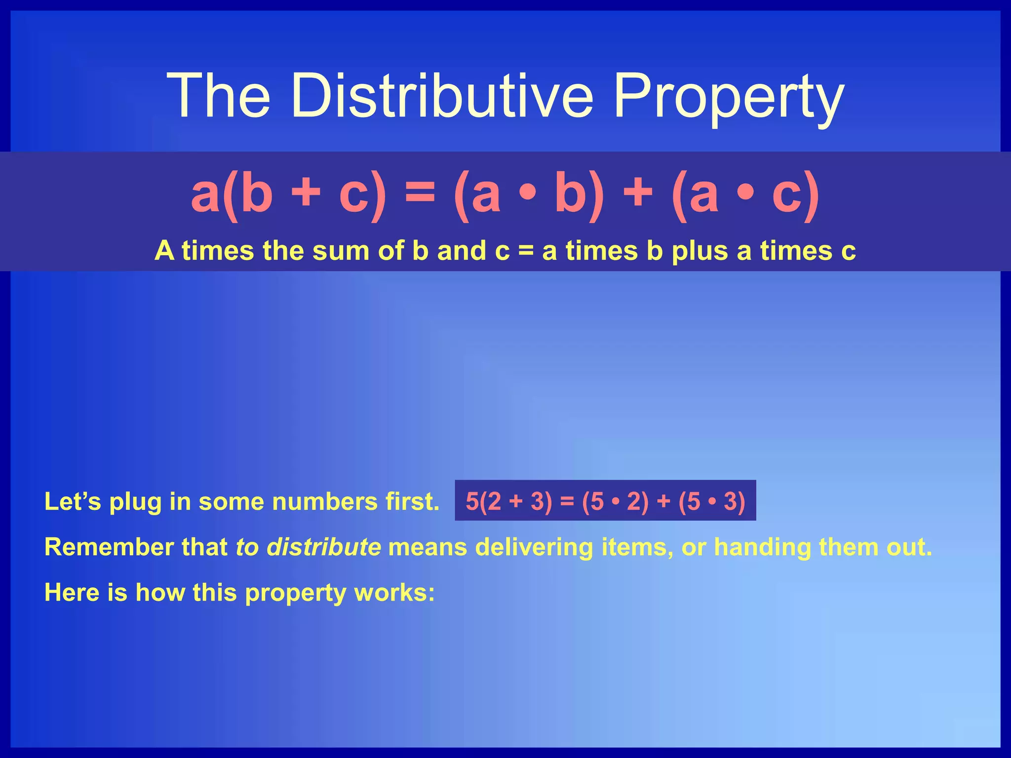 PROPERTIES OF MULTIPLICATION | PPT