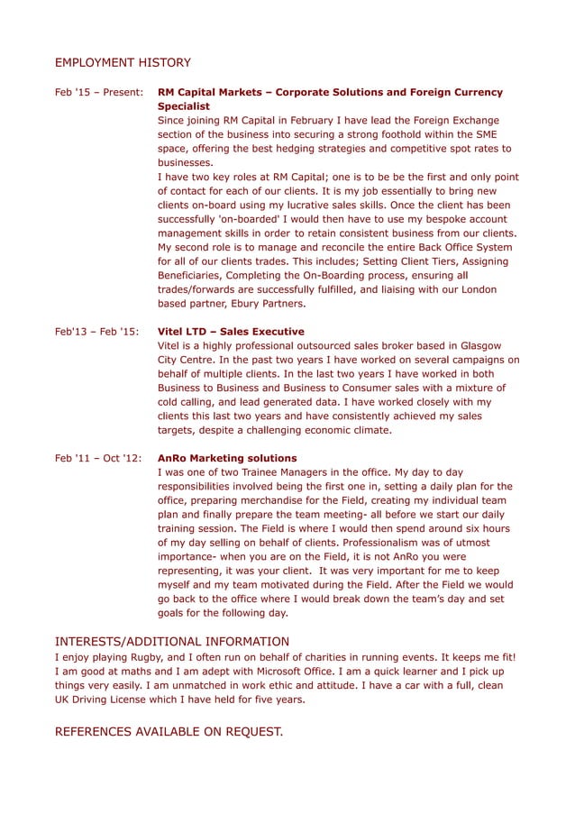 Jordan Kirkwood CV '15 | PDF