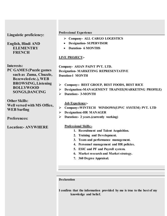 ANCHU..CV @ HR wintech | PDF
