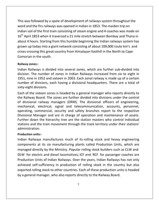 railway report dhiraj | PDF