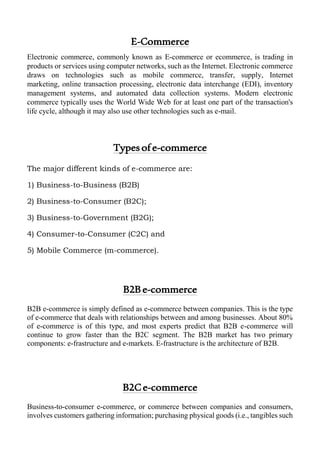 E-commerce | DOCX