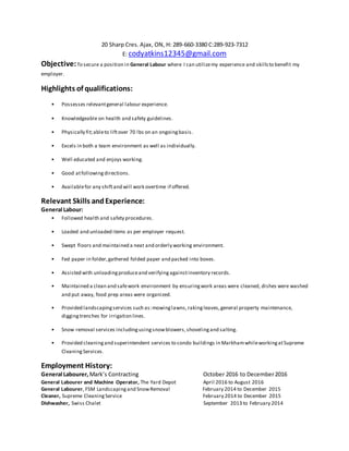 Cody Resume 2 | DOCX