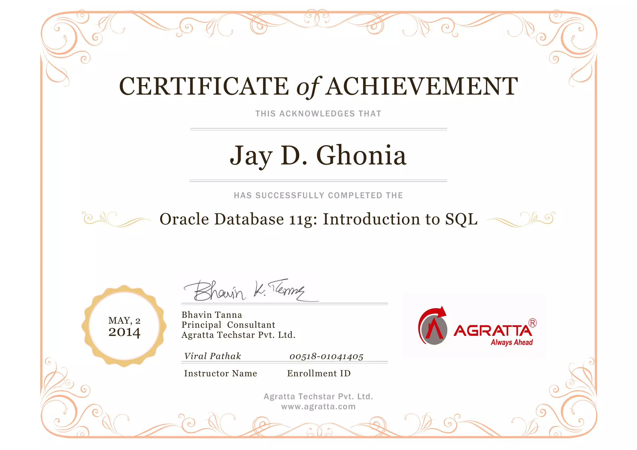 Jay Ghonia (SQL) | PPT