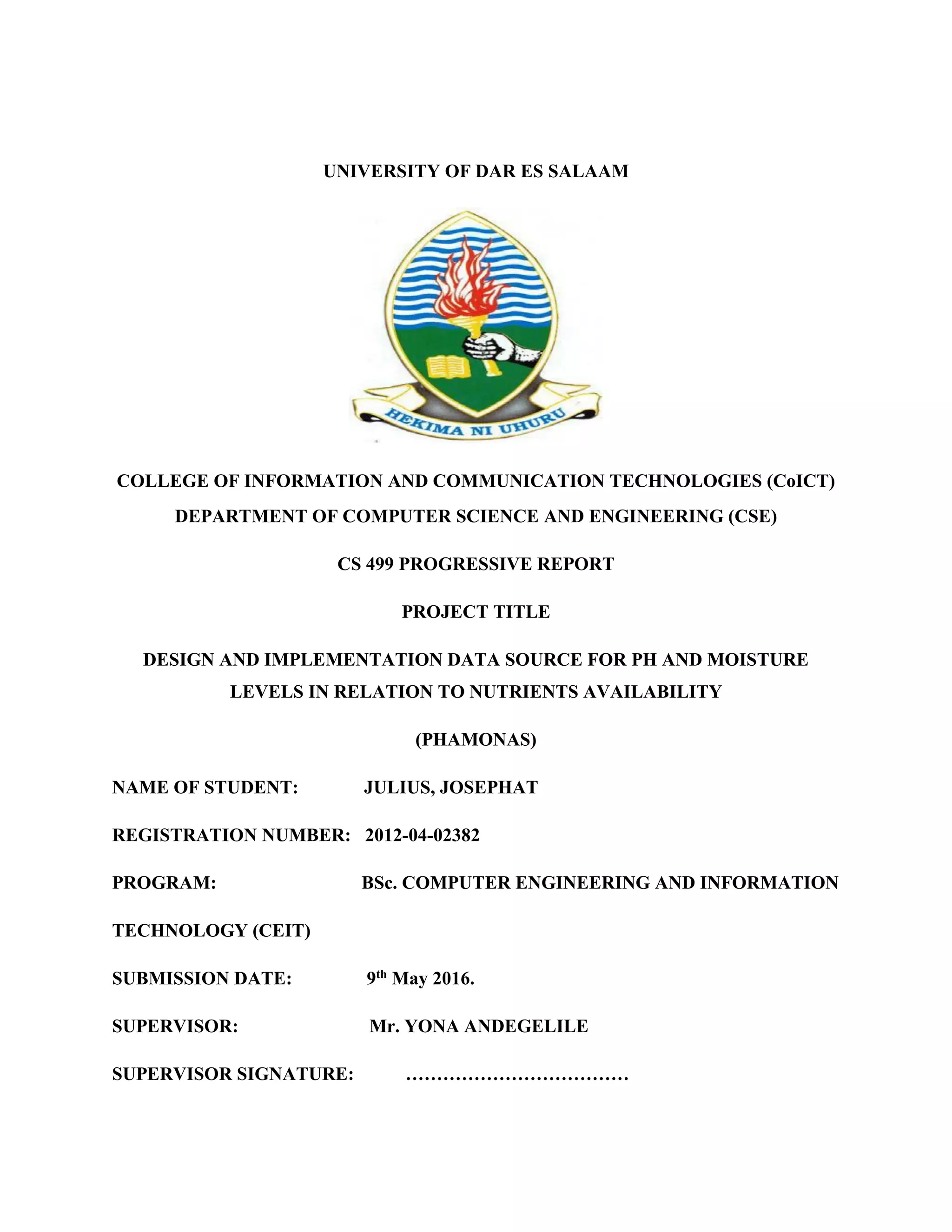 CS499_JULIUS_J_FINAL_YEAR_PROJETCT_L_DRAFT | PDF