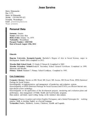 CV In English updated | DOCX