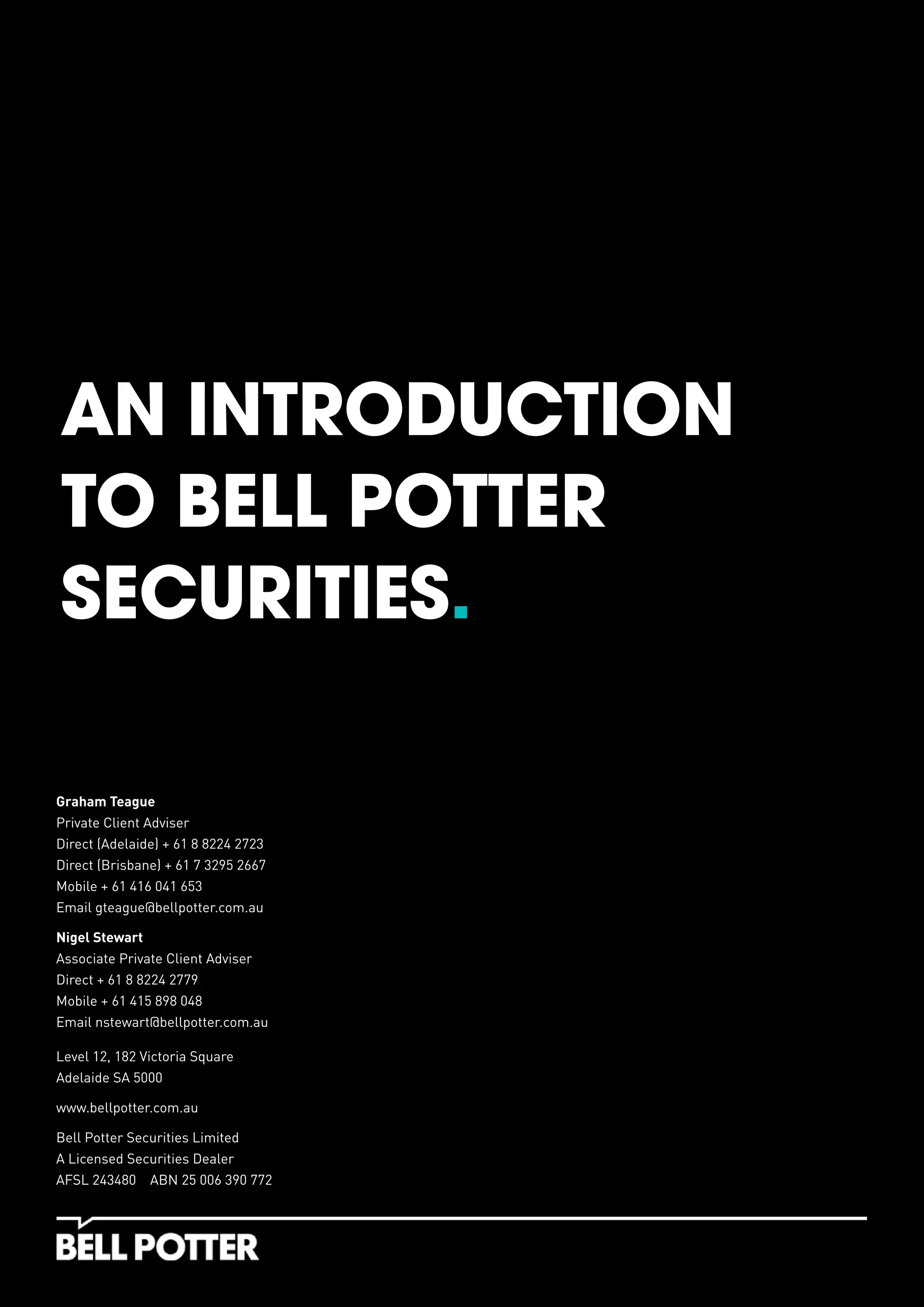 Bell Potter GT NS Capability Statement | PDF