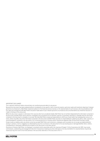 Bell Potter GT NS Capability Statement | PDF