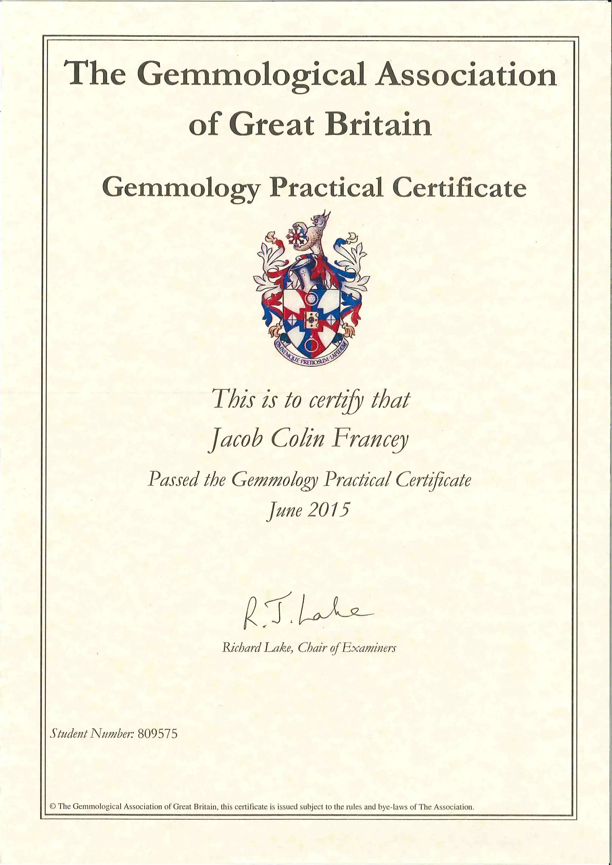 Gemmology Practical Certificate Pdf