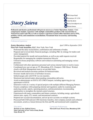 Stacey Saieva-Resume | PDF