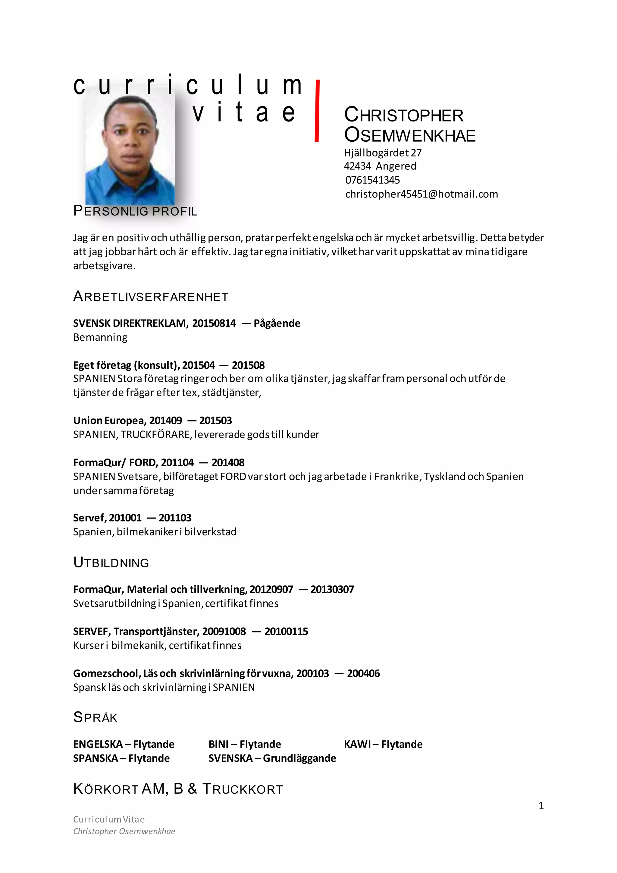 CV Christopher1 | DOCX