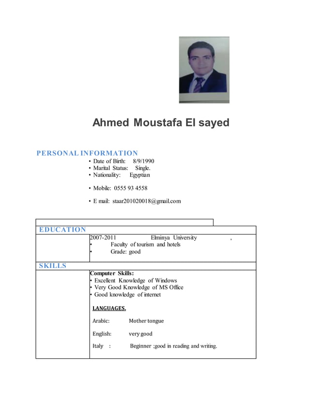 Ahmed Moustafa cv2 | DOCX