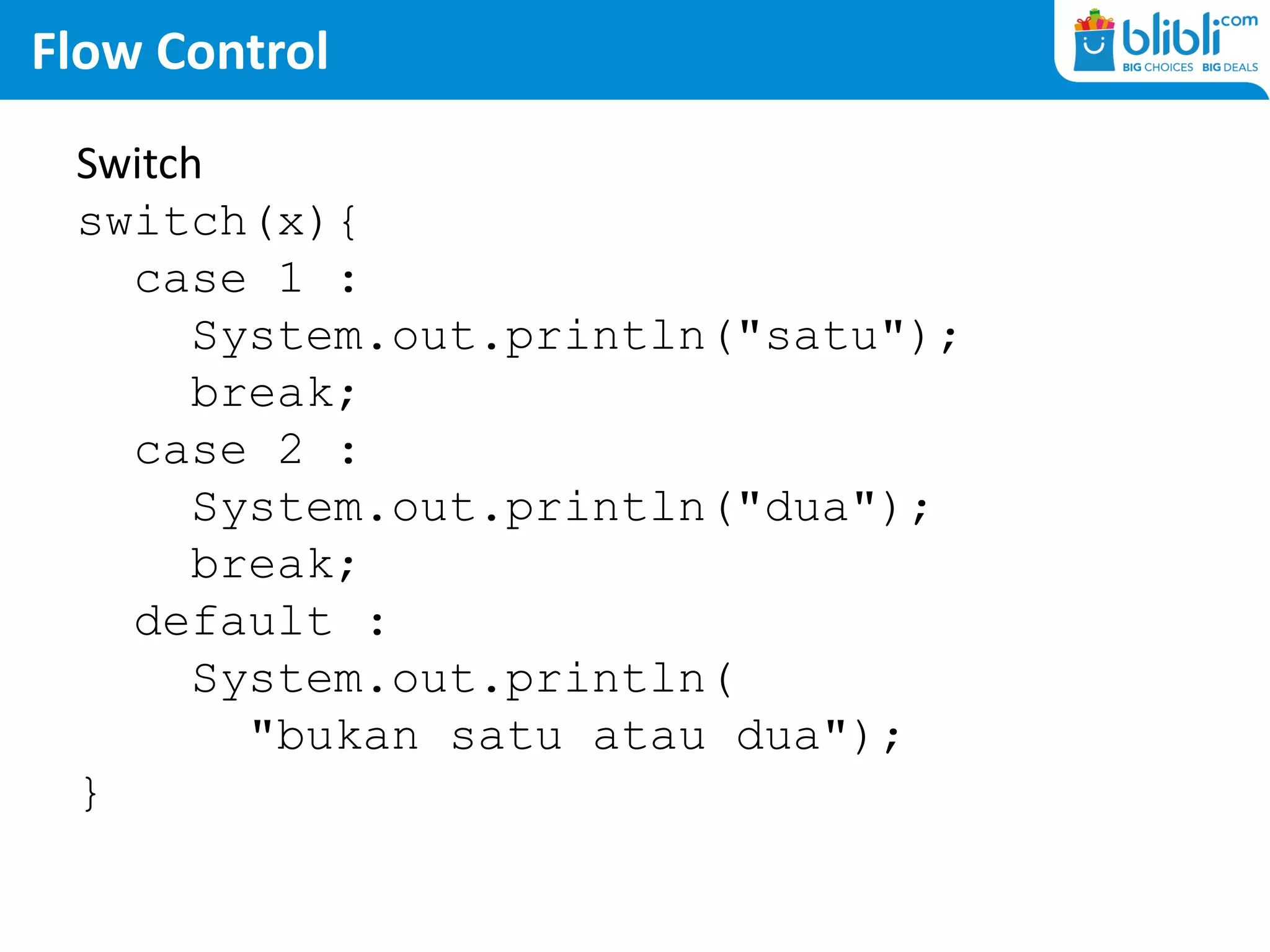 java-fundamental-dan-java-web-blibli-dot-com-ilmu-komputer-IPB | PPT