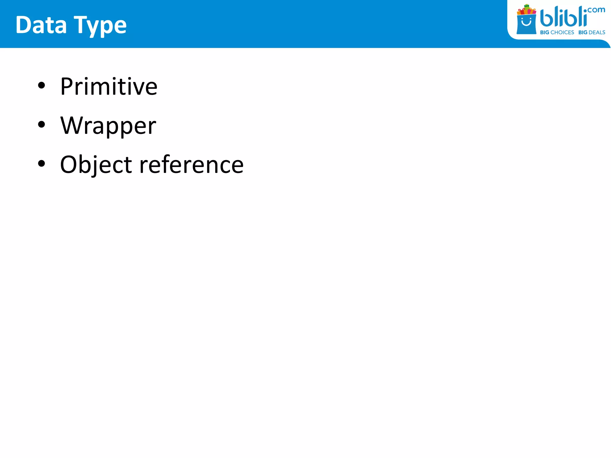 java-fundamental-dan-java-web-blibli-dot-com-ilmu-komputer-IPB | PPT