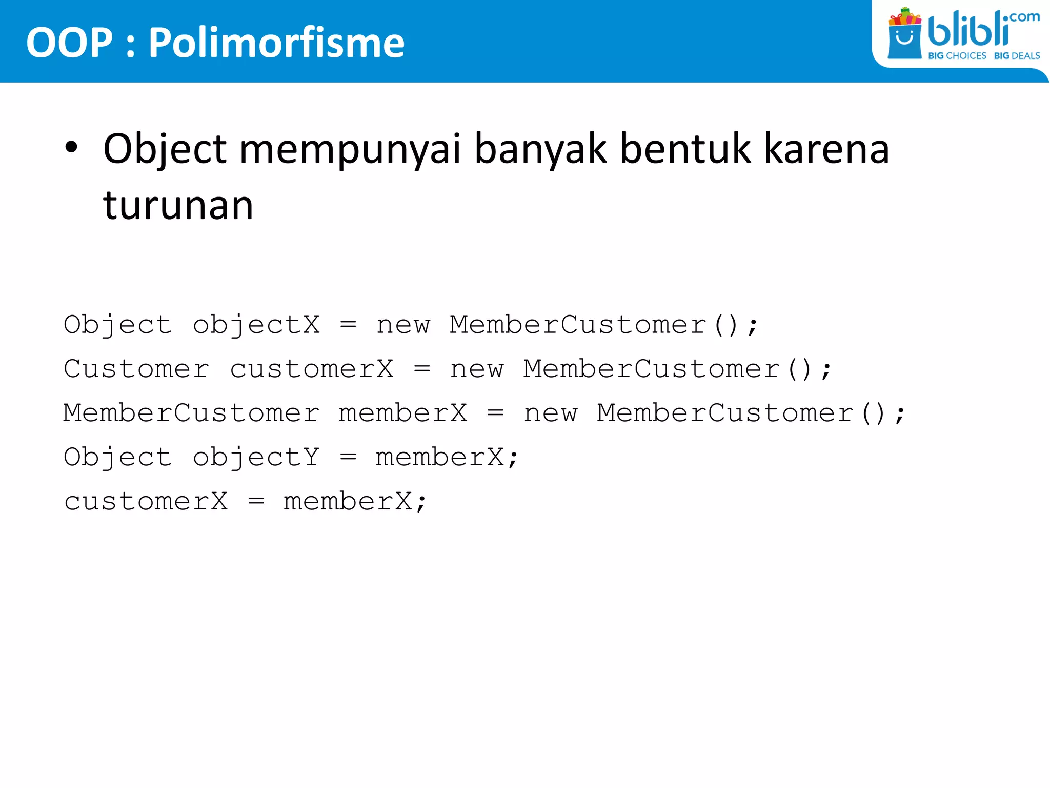 java-fundamental-dan-java-web-blibli-dot-com-ilmu-komputer-IPB | PPT