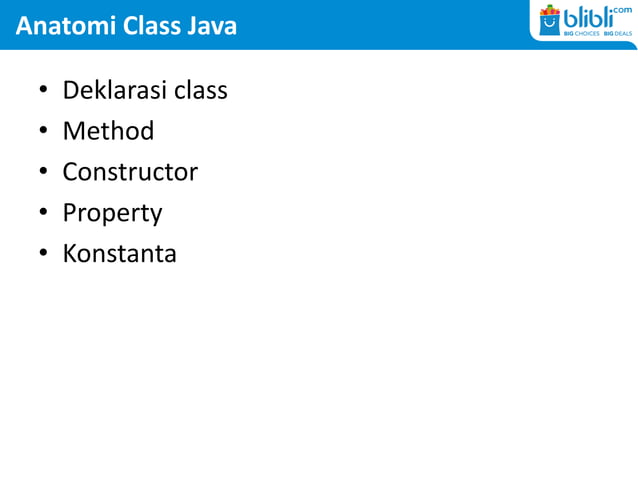 java-fundamental-dan-java-web-blibli-dot-com-ilmu-komputer-IPB | PPT