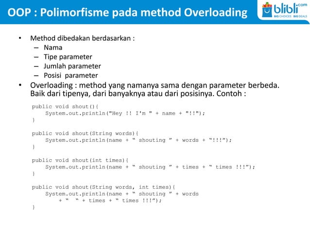 java-fundamental-dan-java-web-blibli-dot-com-ilmu-komputer-IPB | PPT
