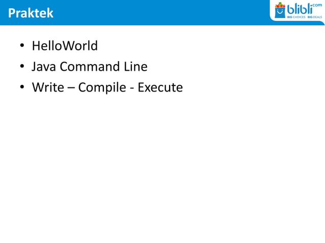 java-fundamental-dan-java-web-blibli-dot-com-ilmu-komputer-IPB | PPT