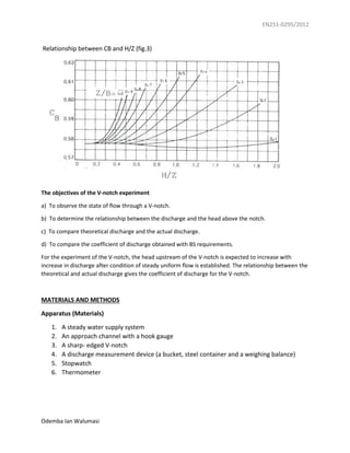 Odemba ECE2304 Hydraulics1Lab | PDF