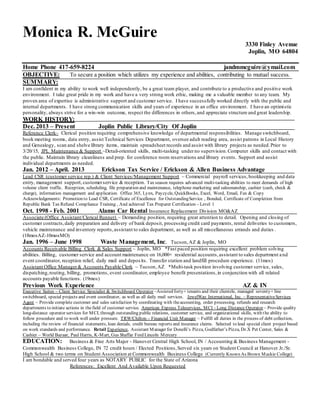 Monica McGuire Resume 2015 | PDF