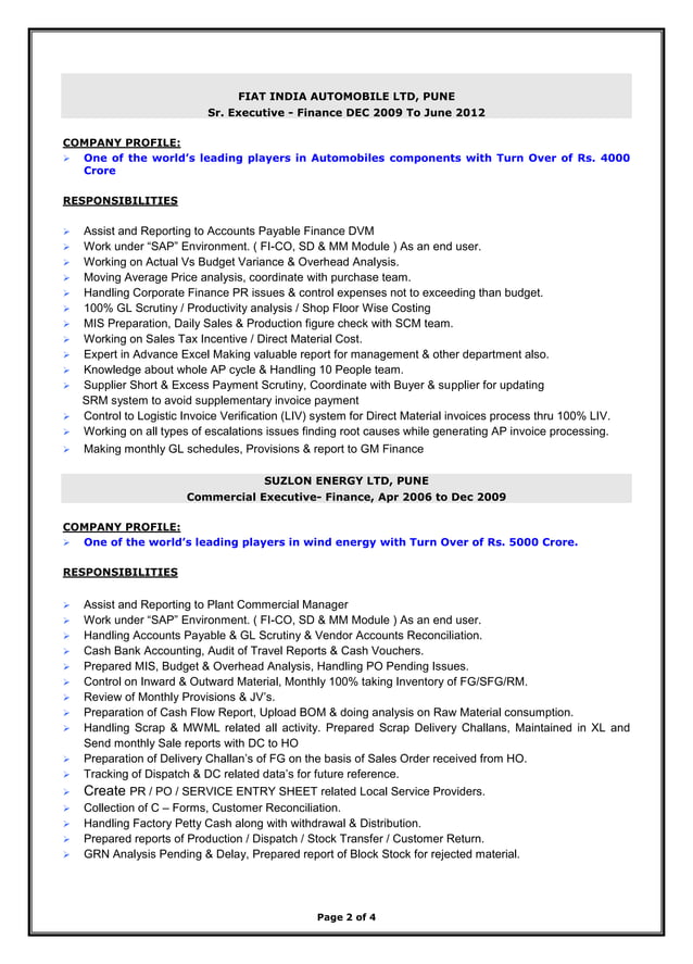 Ulhas_Resume | PDF