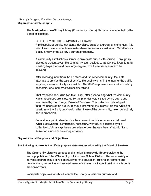 Knowledge Audit Final | PDF