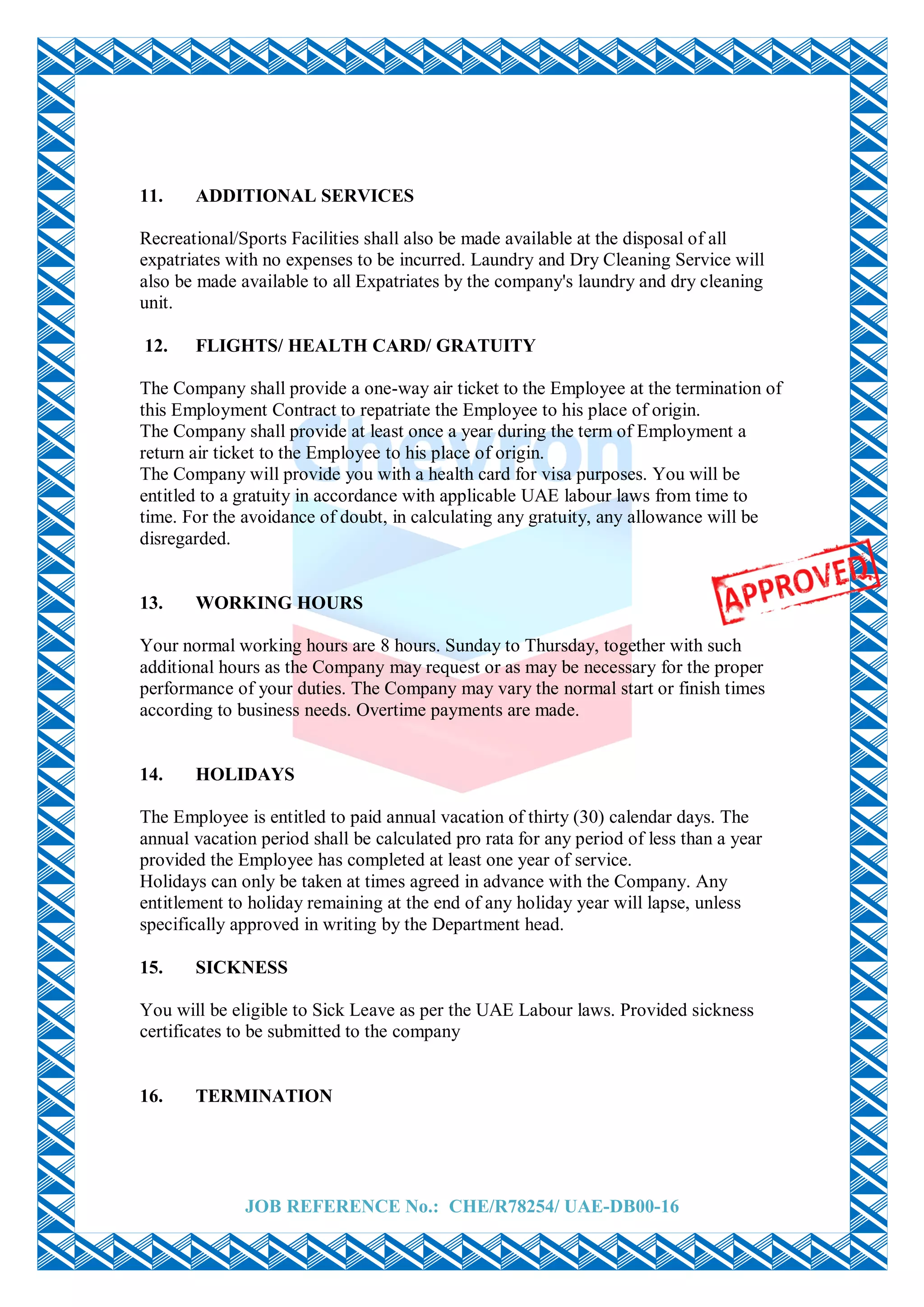 CHEVRON CONTRACT APPOINTMENT LETTER | PDF