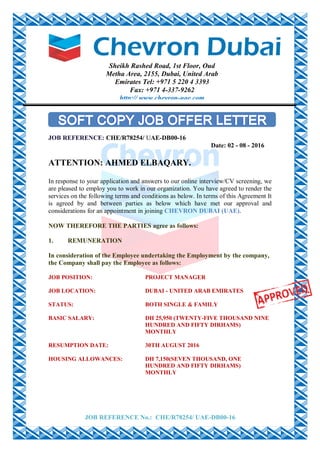 CHEVRON CONTRACT APPOINTMENT LETTER | PDF