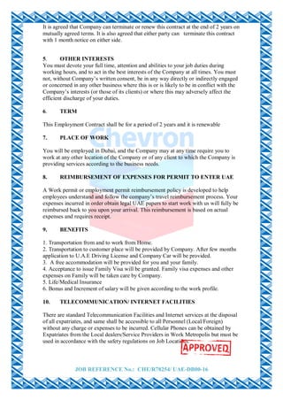 CHEVRON CONTRACT APPOINTMENT LETTER | PDF