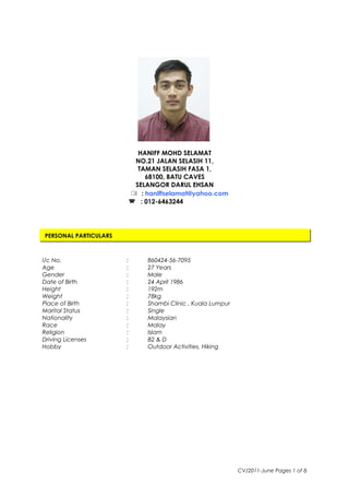 Haniff Mohd Selamat | DOC