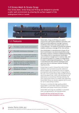 Fero Strata product brochure 2013_strata mesh brochure | PDF