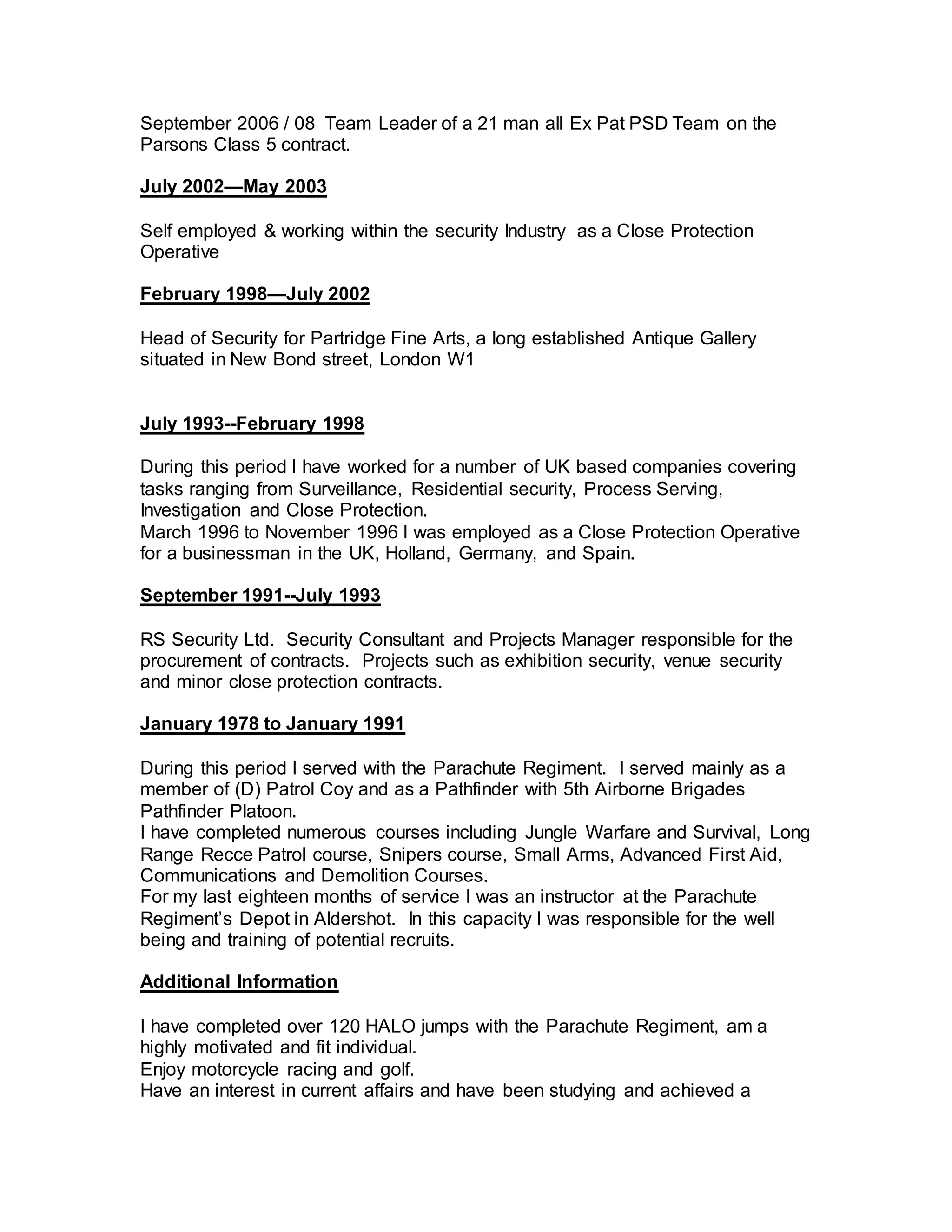 Shane CV 2015 | DOCX