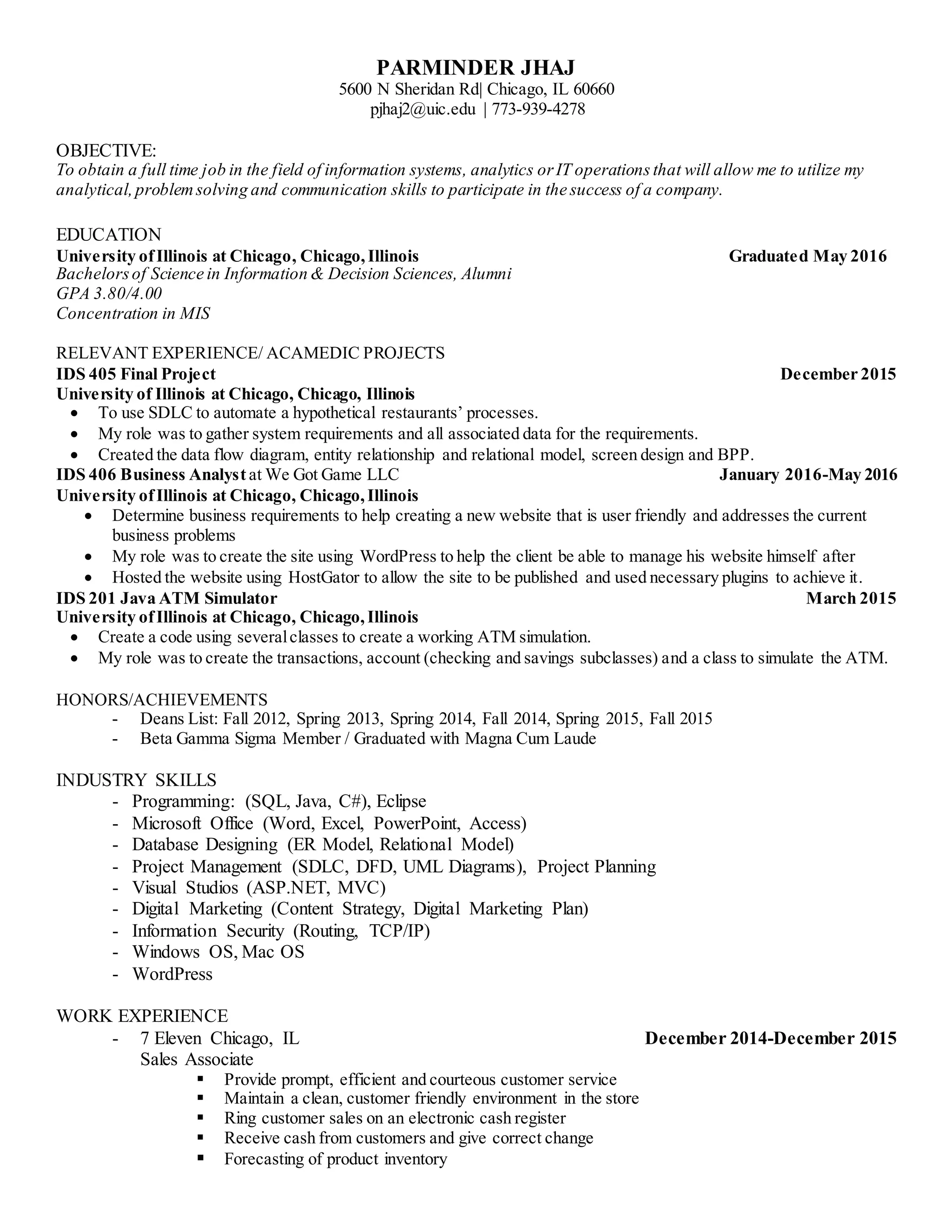 Resume Revised | DOCX