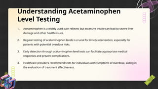 Acetaminophen Level Test: Why They Matter for Your Health | PPT