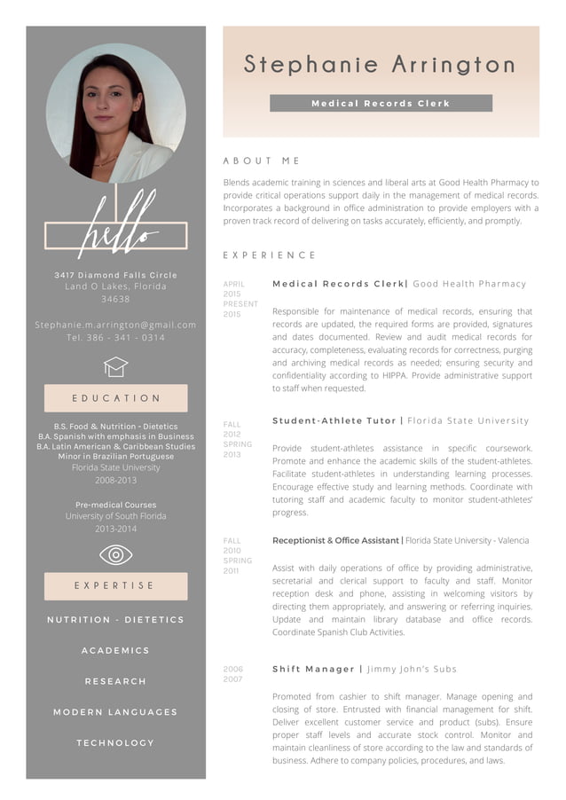 Stephanie Arrington - CV - Dec 2015 | PDF