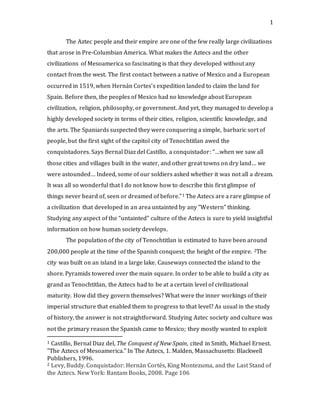 Aztecs thesis | DOCX